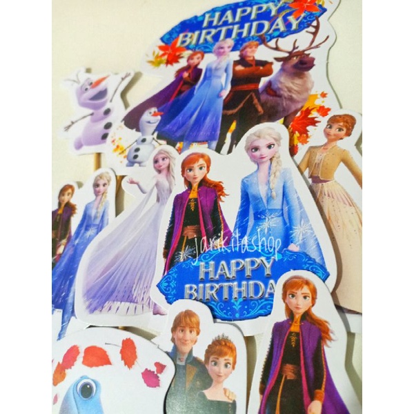 Jual CAKE TOPPER FROZEN ELSA ANNA OLAF HIASAN TUSUKAN KUE ULANG TAHUN ...