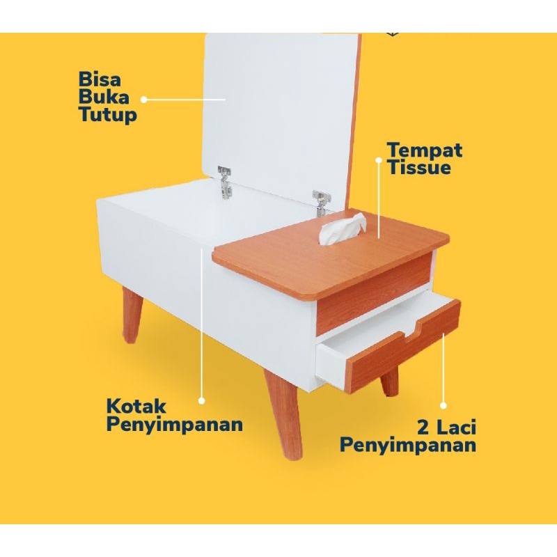 Jual meja tamu serbaguna ada rak simpan | Shopee Indonesia