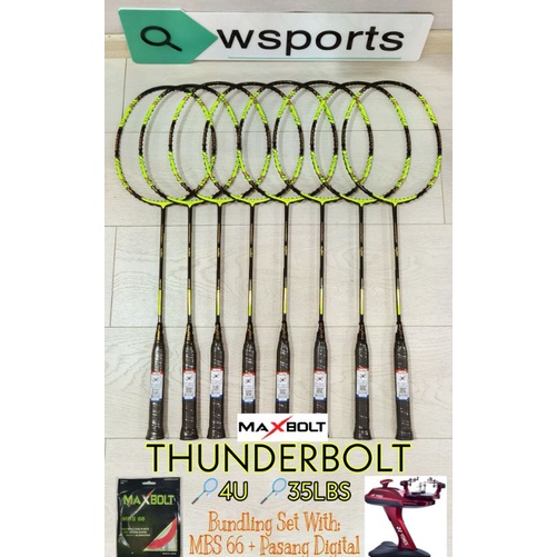 Jual Raket Badminton Maxbolt THUNDERBOLT Original | Shopee Indonesia