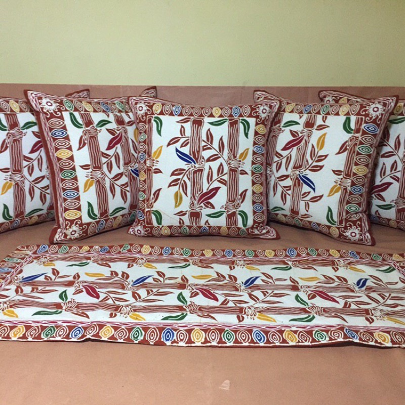 Sarung bantal kursi / Sofa Set (5pcs+taplak) batik | Shopee Indonesia