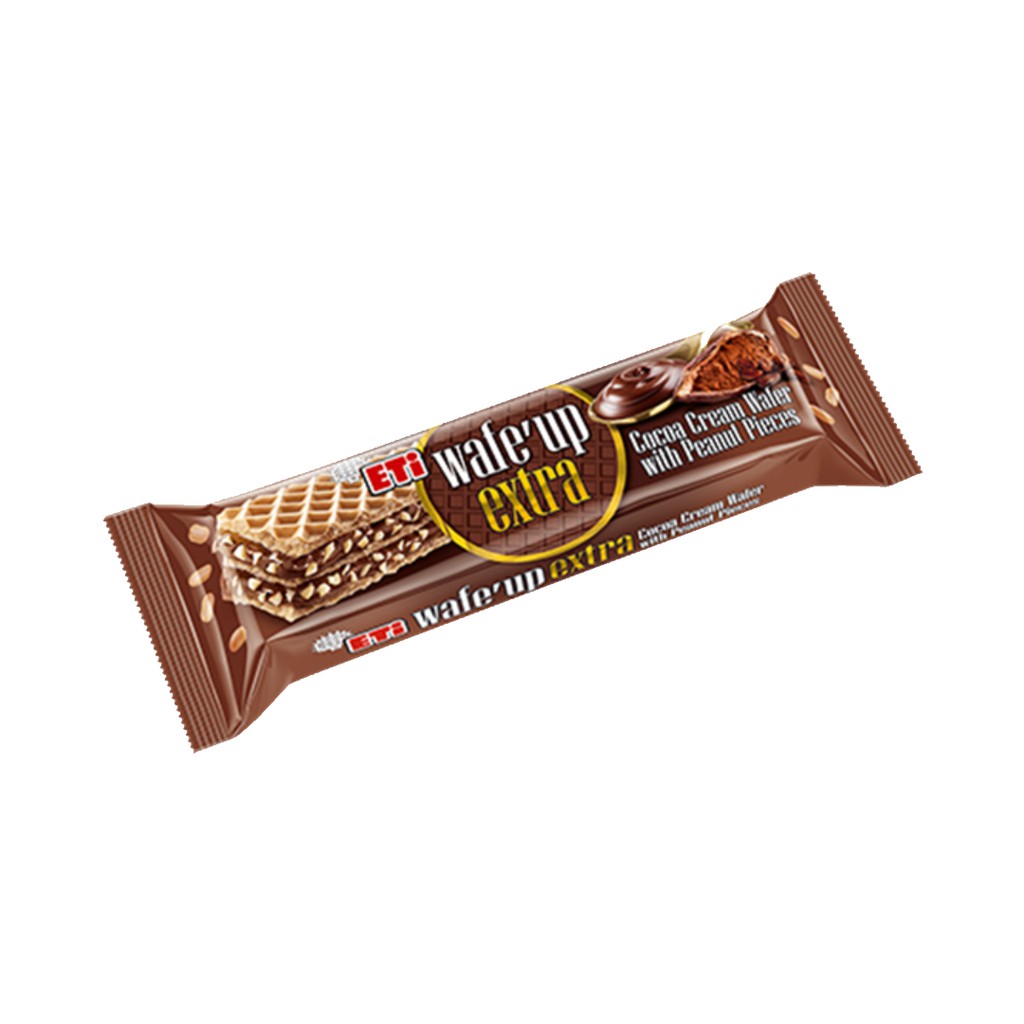 Jual Wafer ETI Wafe Up Extra Chocolate with Peanut Pieces 29g | Shopee ...