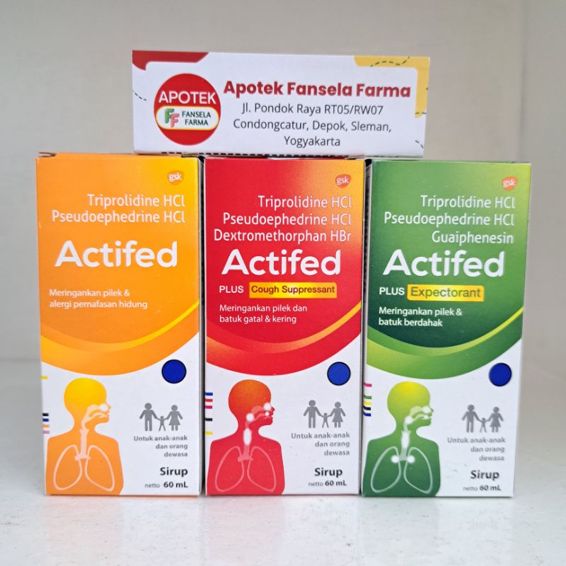 Jual Actifed Merah Hijau Kuning Actifed Batuk Pilek Anak Dewasa ...