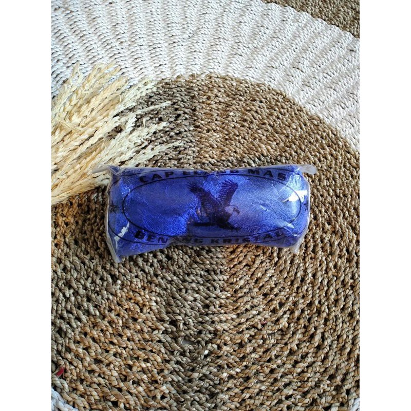 Jual BENANG BIRU METALIC CAP ELANG ( BENANG RAJUT / BENANG TAPIS ...