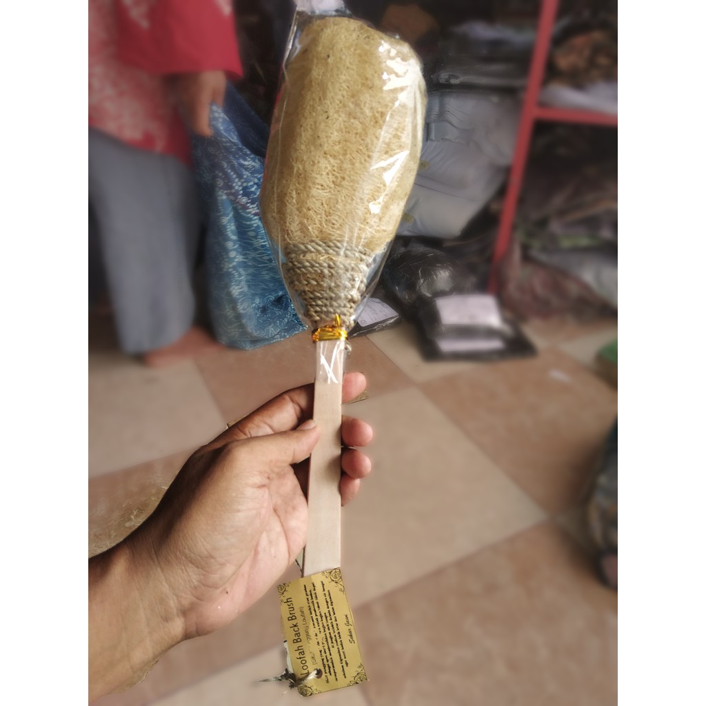 Jual Loofah Back Brush ( Sikat Punggung Loofah ) | Shopee Indonesia