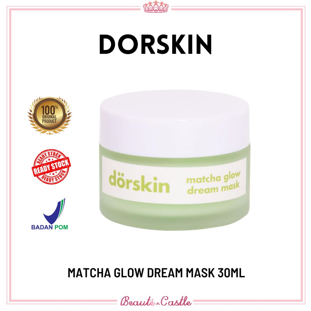 Jual DORSKIN Matcha Glow Dream Sleeping Mask Brightening Masker 30ml ...