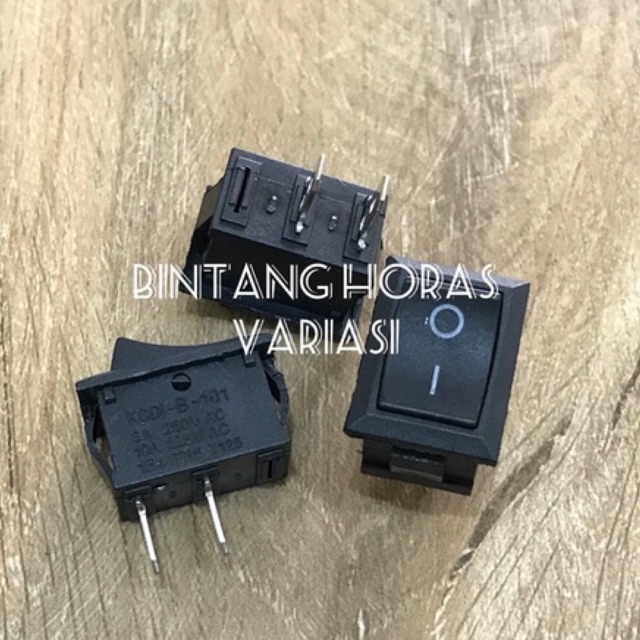 Jual Rocker Switch 2pin Kecil / Saklar Switch 2 kaki kecil hitam ...