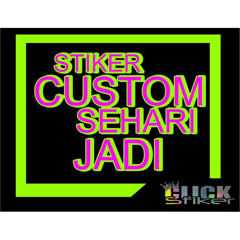 Jual BIKIN STICKER CUSTOM STIKER CUSTOM CUTTING STICKER CUSTOM ...