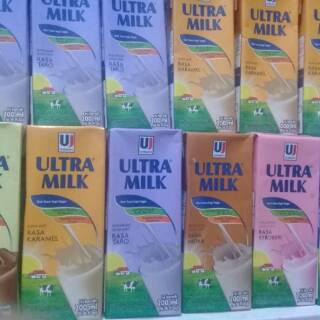 Jual Susu Ultra Milk Rasa Karamel / Taro 200 ml | Shopee Indonesia