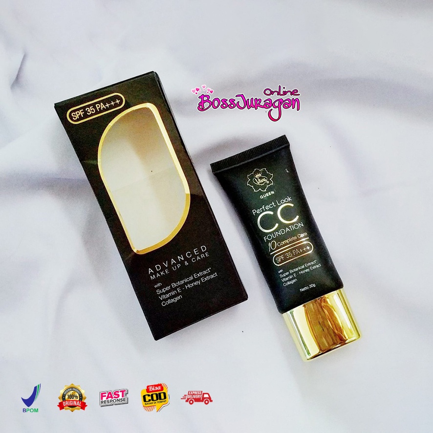 Jual VIVA PERFECT LOOK CC FOUNDATION 30g - Viva Queen Perfect Look CC Foundation spf 35 PA ...