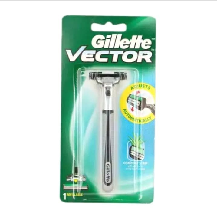 Jual GILLETTE VECTOR alat cukur hijau 1pc | Shopee Indonesia