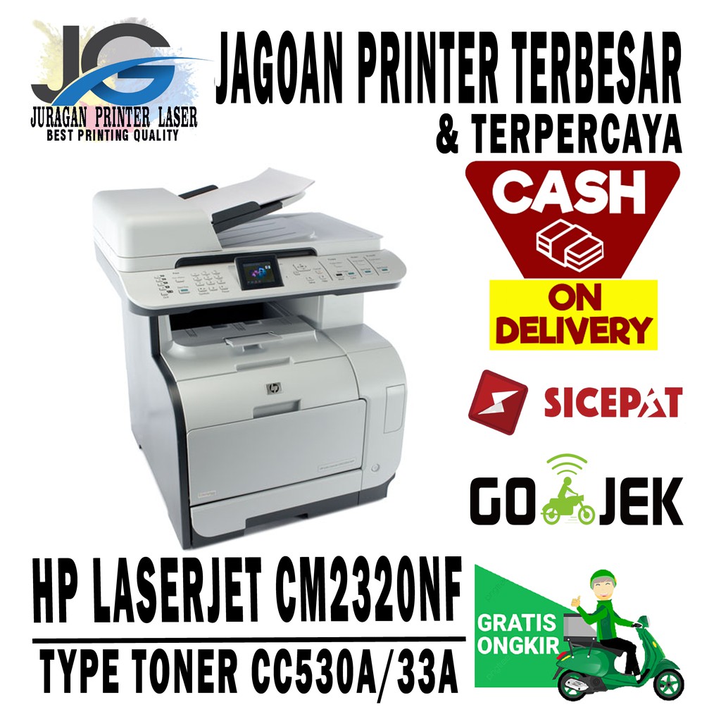 Jual Printer HP Color LaserJet CM2320nf MFP ( Fax, Scanner, Copy ...