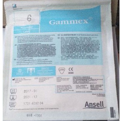 Jual Sarung Tangan steril Gammex No.6, Hanscon steril Gamex, gloves ...