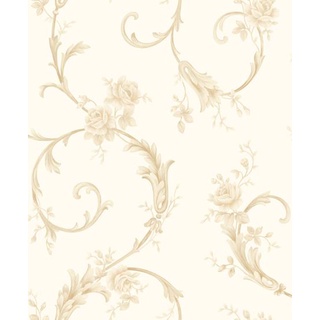 Jual wallpaper dinding motif bunga ranting klasik ukuran 50cm x 10m ...