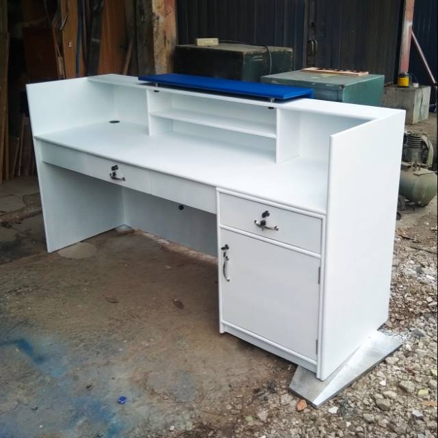 Jual Meja Resepsionis Meja Counter Meja Front Office FURNITURE CUSTOM ...