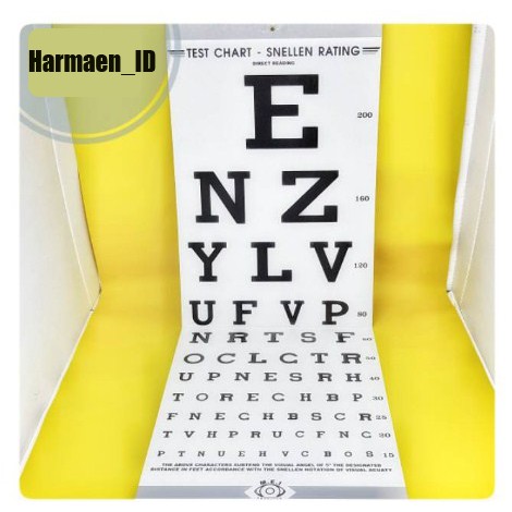 Jual SNELLEN CHART/ SNELEN CHART TES MATA RABUN/ TES RABUN MATA ...