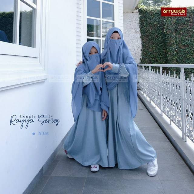 Jual Rayya set gamis remaja blue | Shopee Indonesia