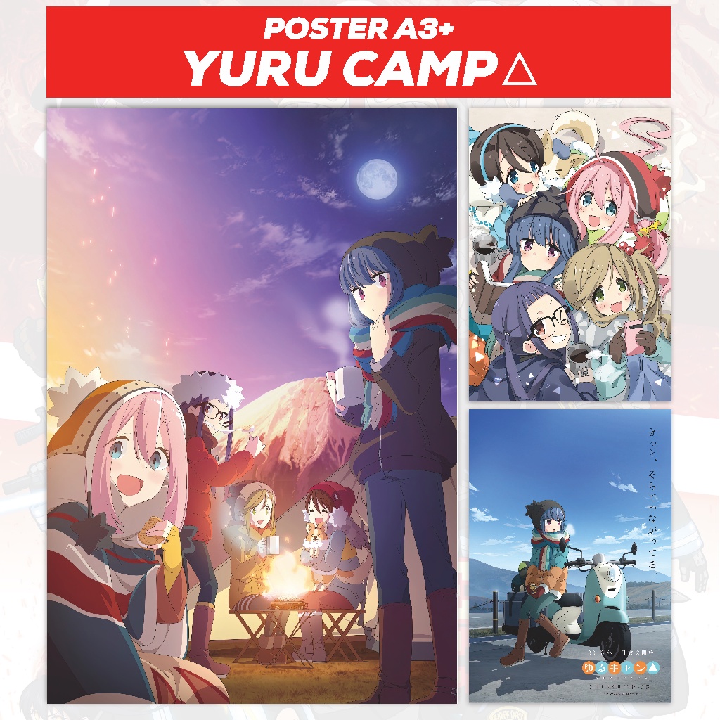 Jual Poster Anime Yuru Camp Laid-Back Camp - Size A3+ Rin Nadeshiko Aoi ...