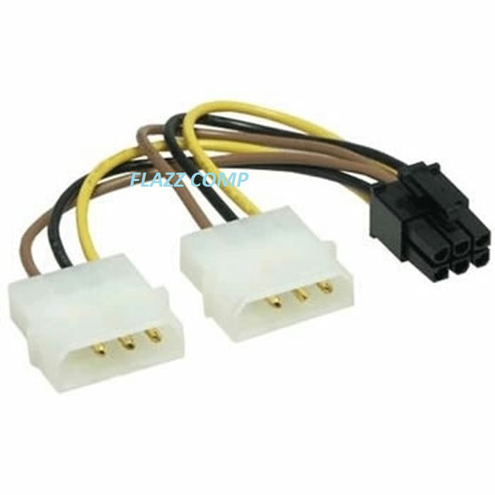 Jual Kabel Power VGA Card 6 pin to molex psu Indonesia|Shopee Indonesia
