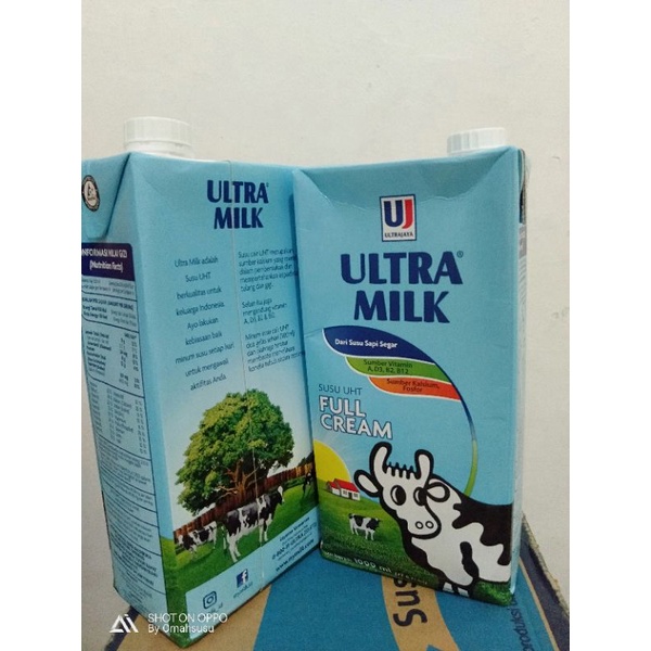 Jual SUSU ULTRA MILK 1000ml full cream/Susu ultra milk /ultra 1 L/Ultra ...