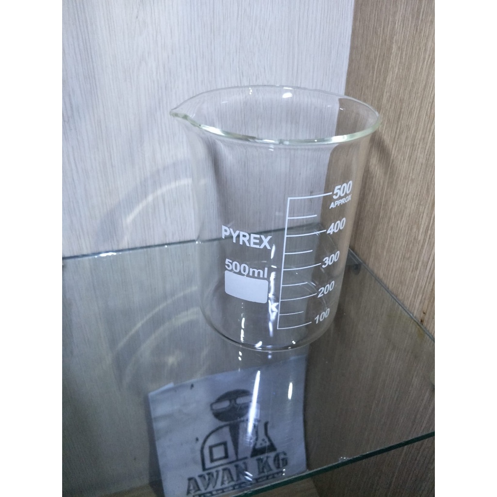 Jual Beaker glass | gelas beaker kimia 500ml pyrex | Shopee Indonesia