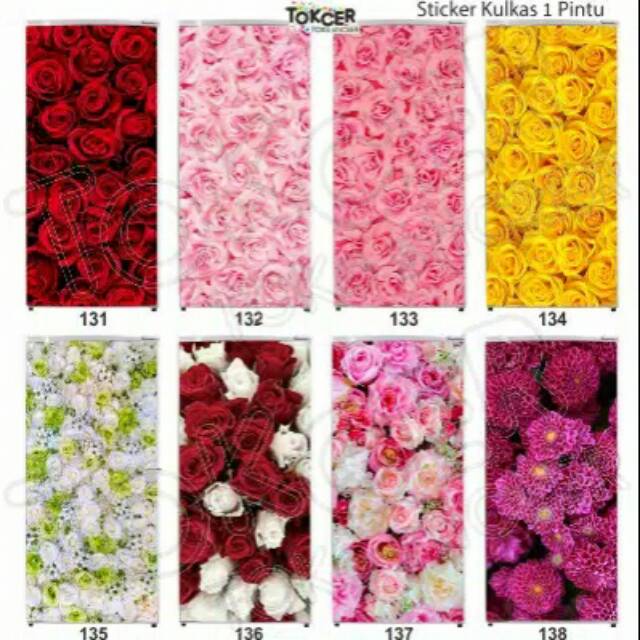 Jual Sticker kulkas motif bunga mawar warna warni | Shopee Indonesia