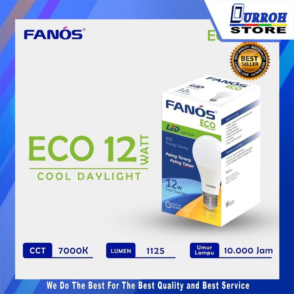 Jual Fanos Lampu Led Eco 12 Watt - Bohlam 12W 12Watt 12 W | Shopee Indonesia