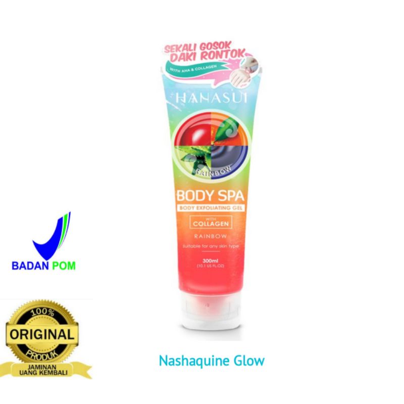 Jual Hanasui Body Spa Exfoliating Gel Rainbow With Collagen 300ml | Shopee Indonesia