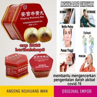 Jual ANGKUNG OBAT STROKE CINA ASLI ANGONG NIUHUANG WAN ANKUNG KALENG ...