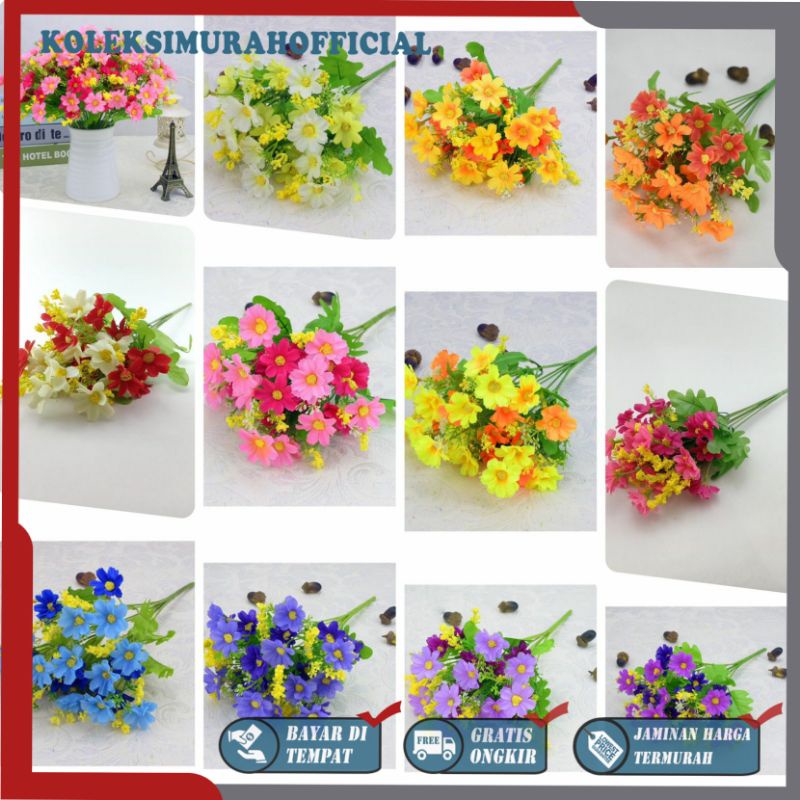 Jual COD BUNGA DAISY BUNGA TANGKAI PLASTIK BUNGA ARTIFISIAL BUNGA ...