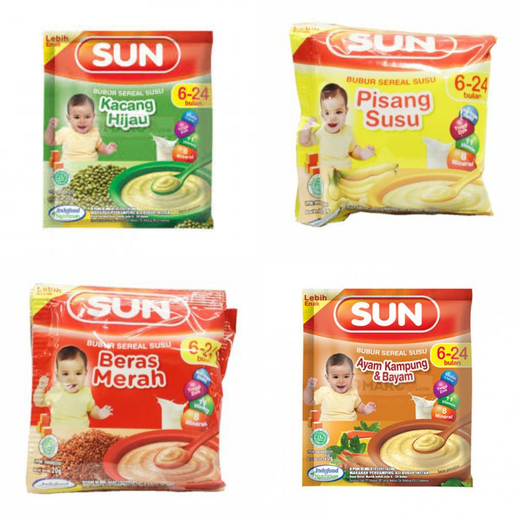 Jual SUN BUBUR BAYI 6+ SACHET 20 GR | Shopee Indonesia