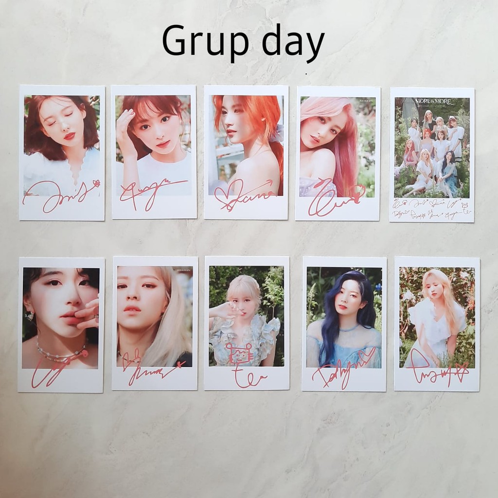 Jual [Paket isi 10 foto] Polaroid TWICE ttd tanda tangan TWICE | Shopee Indonesia