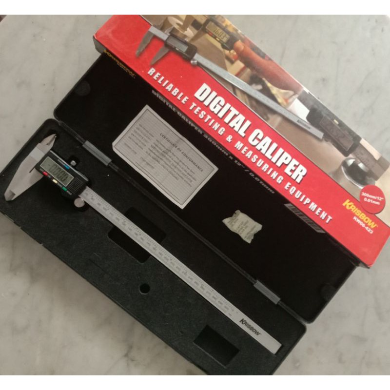 Jual SIGMAT DIGITAL 12IN 300MM KRISBOW / DIGITAL CALIPER 12 INCH ...