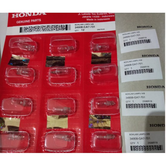 Jual Lampu Dop Kota Honda T10 Bohlam Senja Putih Ori 34908 GA7 701 ...