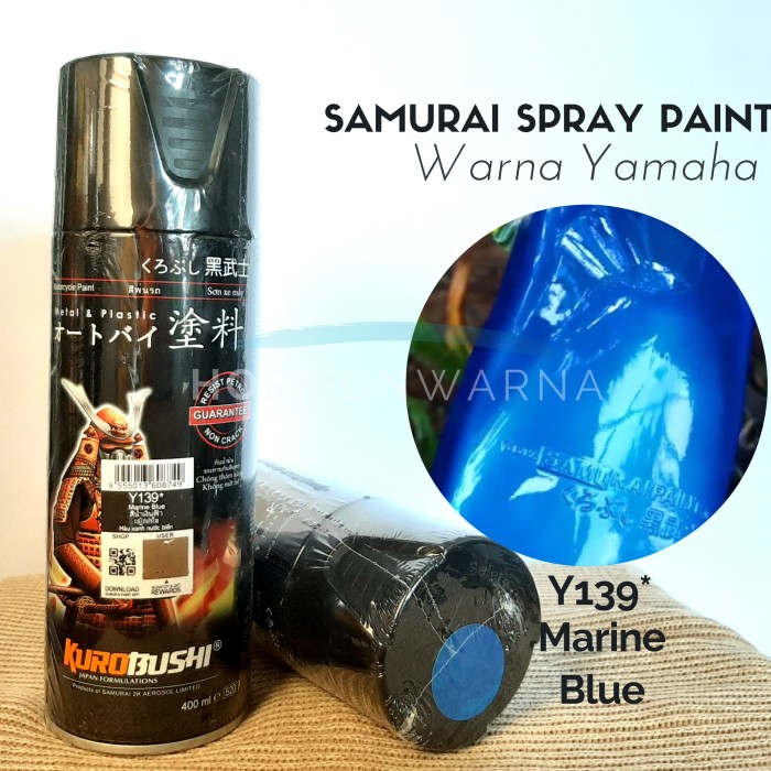 Jual Pilox Cat semprot SAMURAI PAINT - BIRU CANDY MARINE BLUE Y139* | Shopee Indonesia