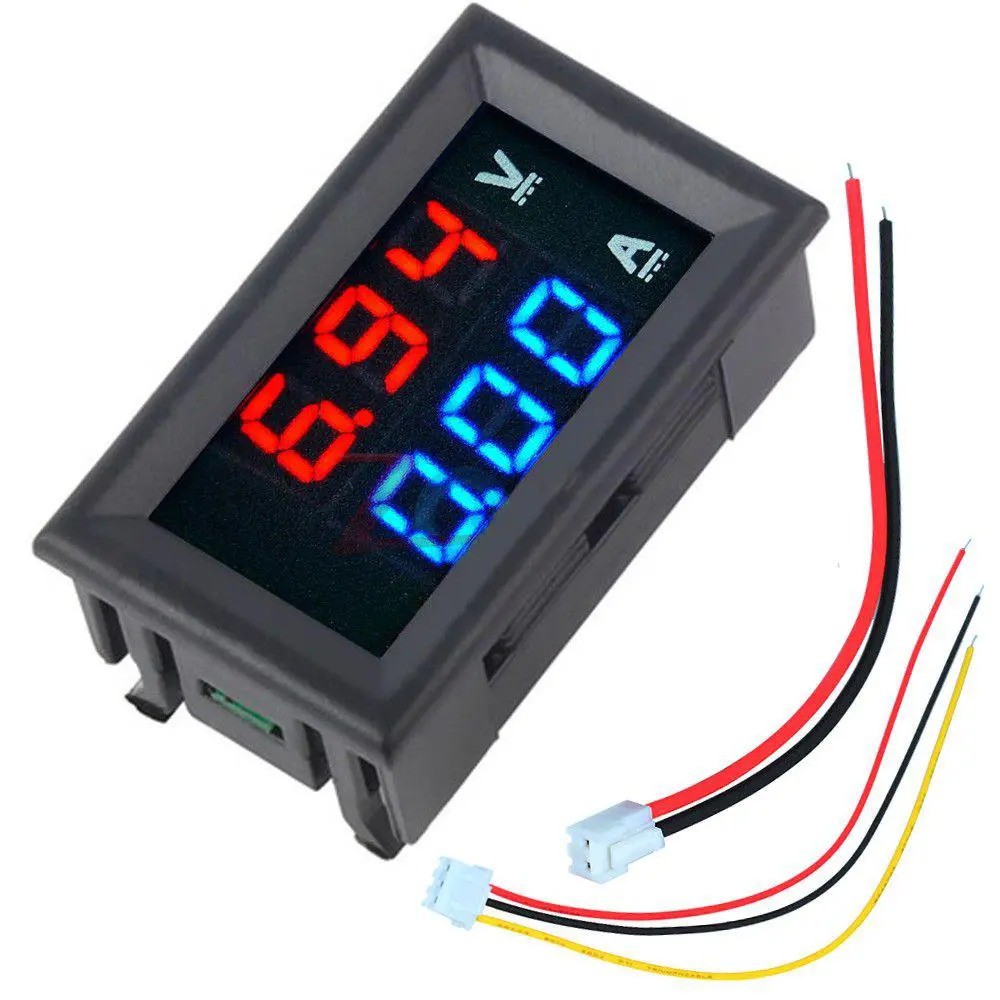 Jual Digital Voltmeter Amperemeter 0-100V 10A Alat Ukur Tegangan Arus DC Indonesia|Shopee Indonesia