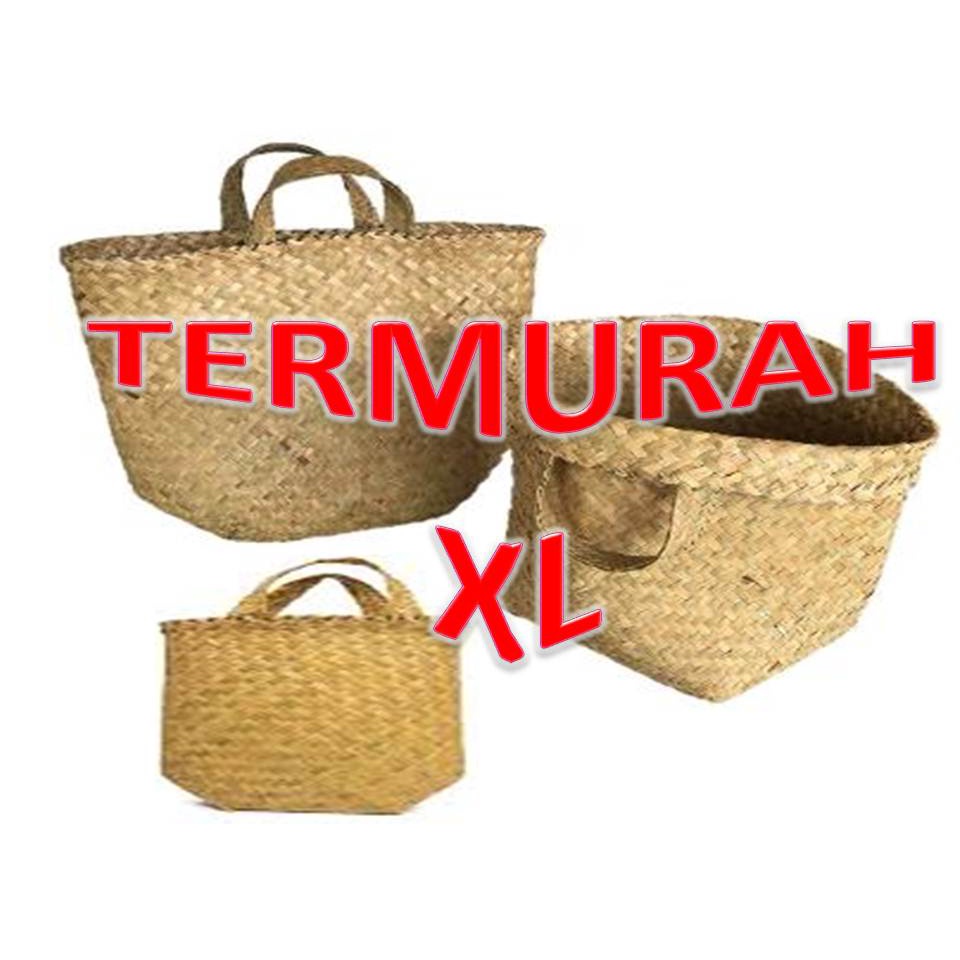 Jual Cover pot, Bakul Purun, Keranjang Anyam, Basket Purun Ukuran XL ...