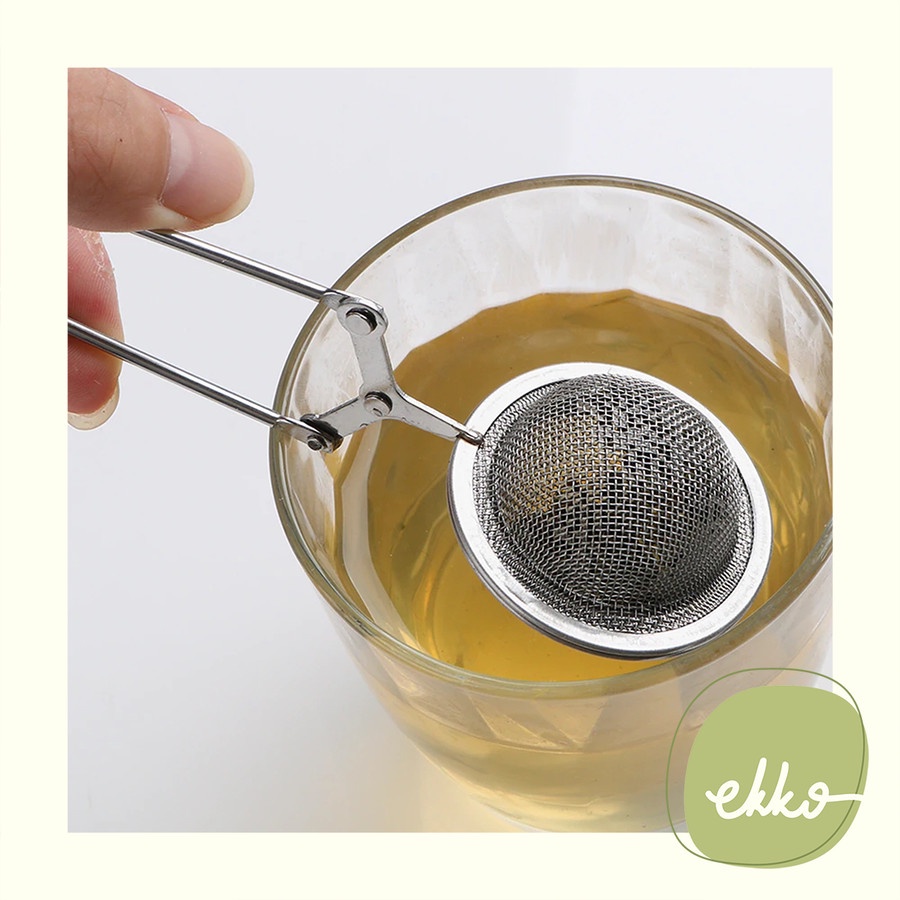 Jual Tea Strainer / Saringan Minuman Teh Stainless Eco Friendly ...