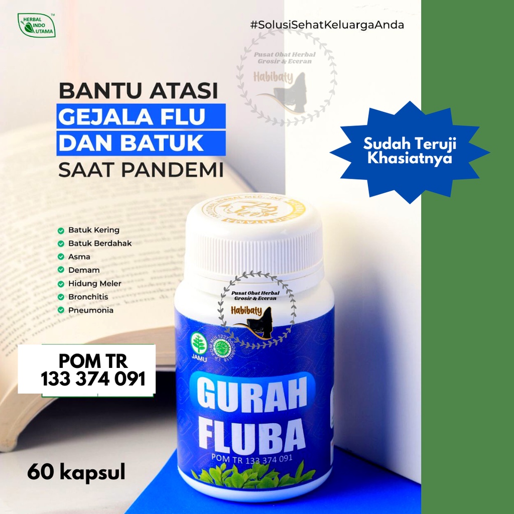 Jual Gurah Fluba HIU obat Batuk Asma Salesma Flu Demam 60 kapsul ...