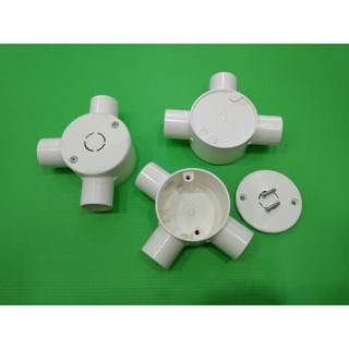 Jual TDUS CABANG 3 PUTIH 20MM T DUS C3 WHITE BOX KABEL TEE DUS LISTRIK ...