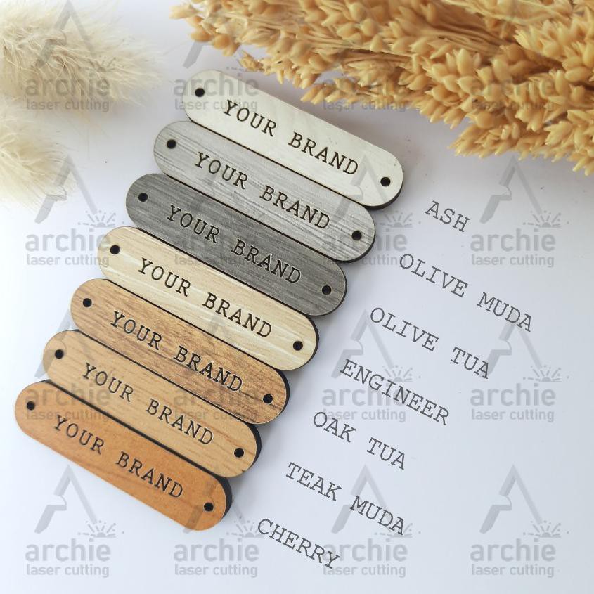 Jual Label Hijab Kayu / Label Produk / Bahan Kayu | Shopee Indonesia