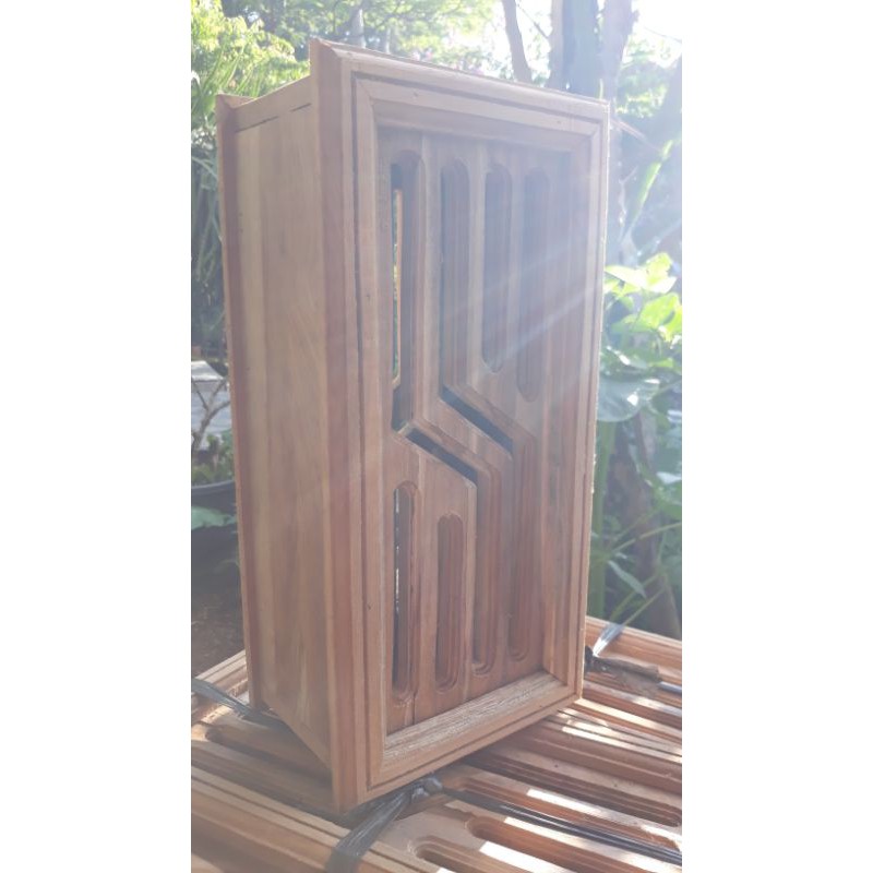 Jual loster kayu jati minimalis model 2 sisi | Shopee Indonesia