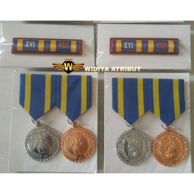 Jual TANDA JASA SATYA LENCANA Pita Jasa Medali PDH PDU POLISI POLRI 8 ...