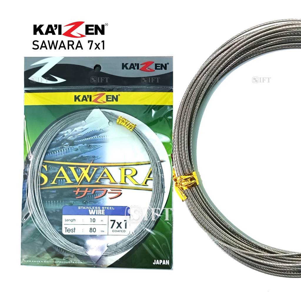 Jual Neklin KAIZEN SAWARA 7x1 | 10M | 10 s/d 200 lbs | Trolling Leader ...