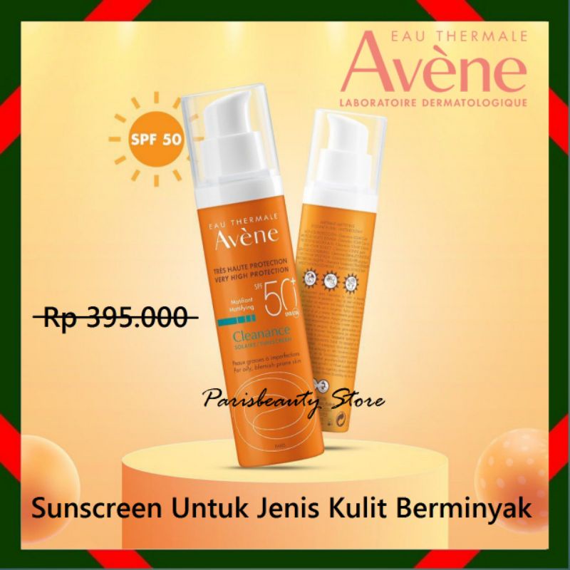 Jual Avene Cleanance Sunscreen SPF 50+ / Sunscreen untuk kulit ...