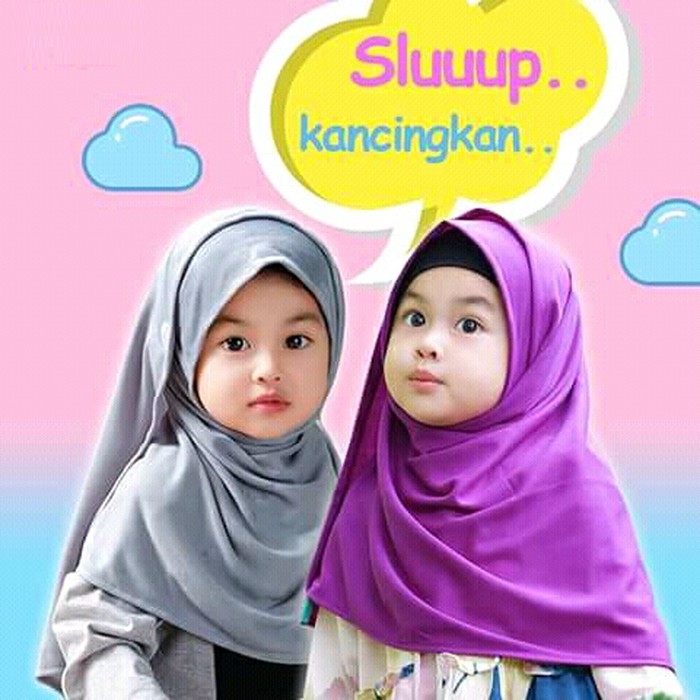 Jual Pasmina anak kancing SIZE XS - S / jilbab instan anak bergo anak ...