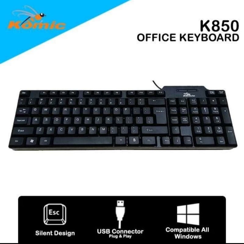 Jual KOMIC K850 K-850 Wired Keyboard | Shopee Indonesia