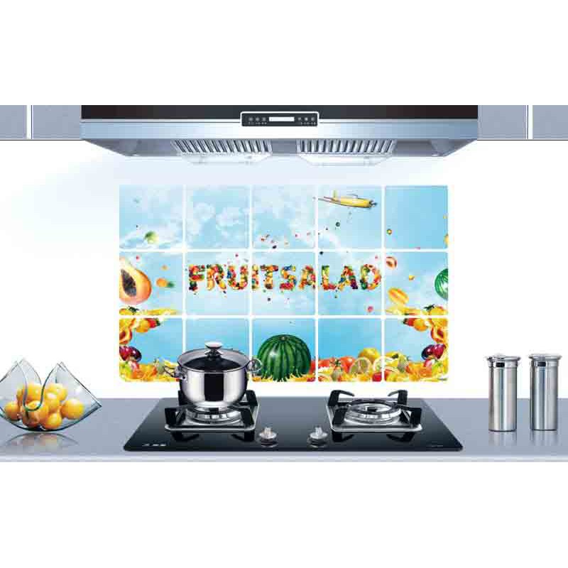 Jual STICKER DAPUR/ STIKER DAPUR 45X75- YHS006-FRUITS WITH FRUITS ...