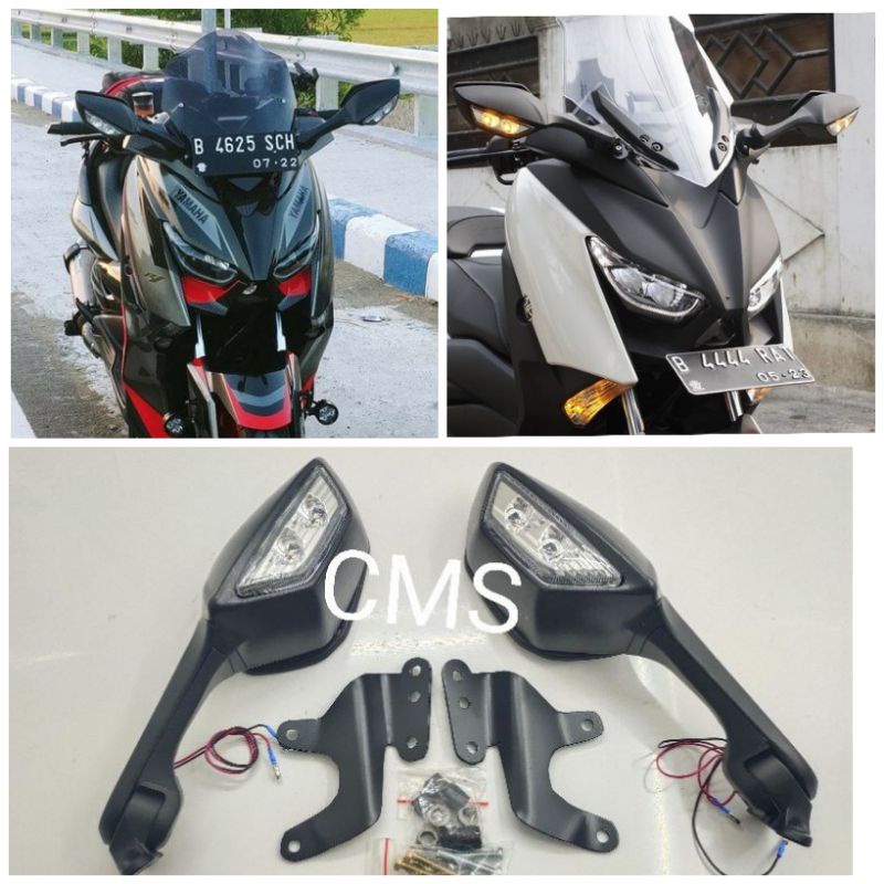 Jual SPION LIPAT MODEL ZX10R PLUS BREKET SPION YAMAHA XMAX 250 SPION ...