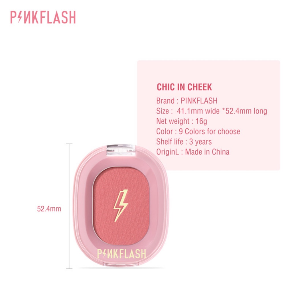Jual PINKFLASH Matte Shimmer Cheek Makeup Blush O02 1Piece Indonesia ...