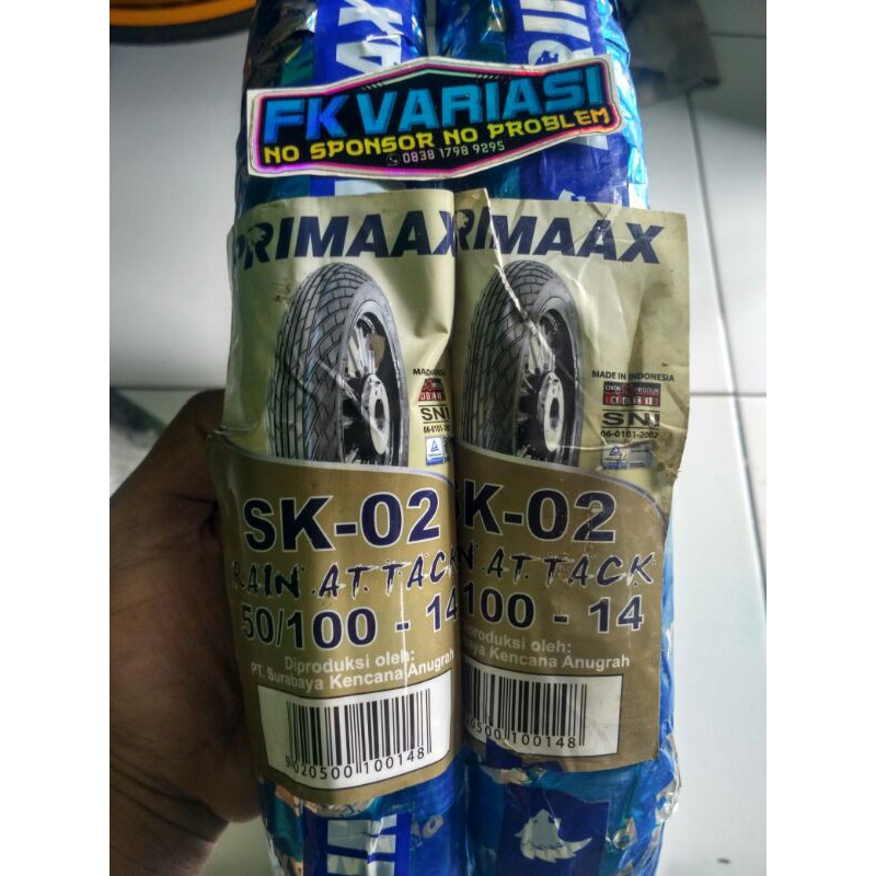 Jual ban primaax sk02 50/100-14 cocok buat babylook stance | Shopee ...
